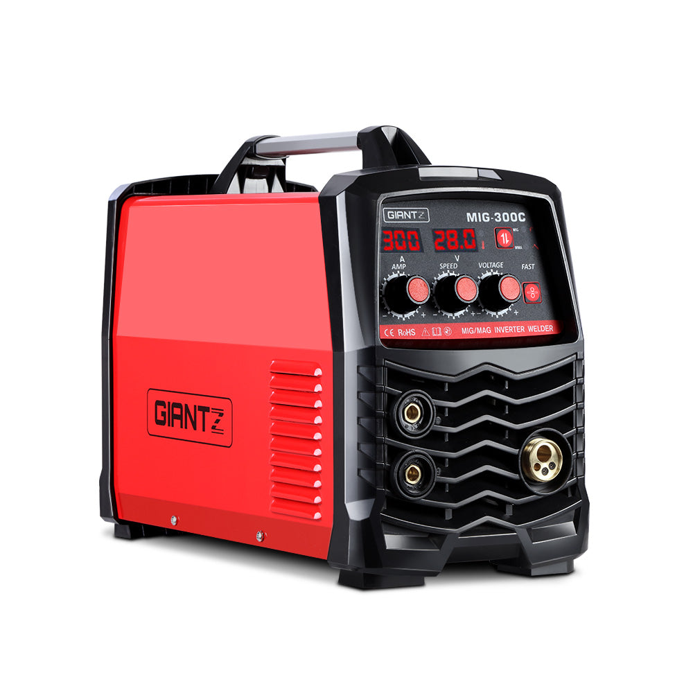 Giantz 300 Amp Inverter Welder DC MIG MMA Gas Gasless Welding Machine ...
